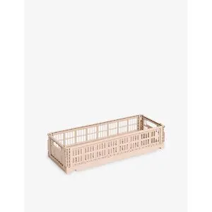 HAY Oblong Stackable Crate - Powder