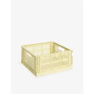 HAY Square Colour Crate Medium - Light Yellow