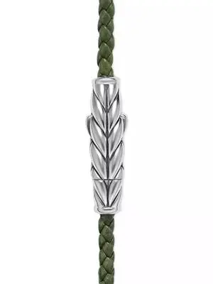David Yurman Sterling Chevron Triple Wrap Bracelet