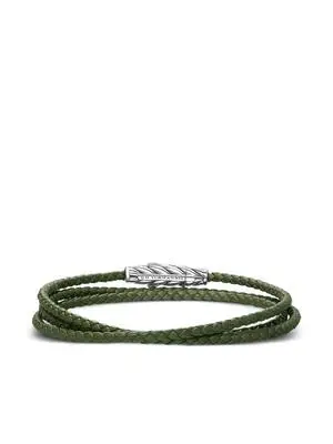 David Yurman Sterling Chevron Triple Wrap Bracelet