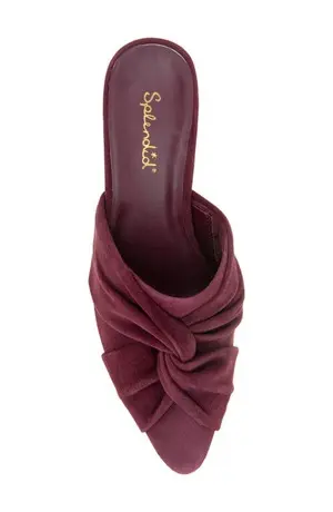 Splendid Lanis Block Heel Mule - Dark Plum