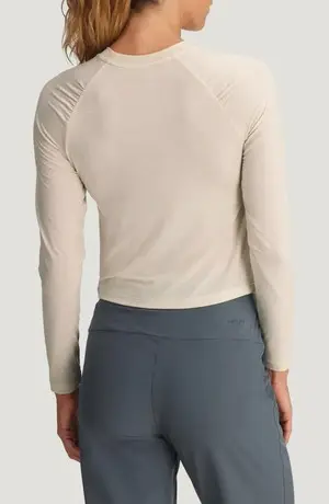 FREE FLY Elevate Long Sleeve Performance T-shirt - Heather Birch