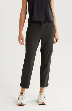 FREE FLY Breeze Drift Drawstring Crop Pants - Black