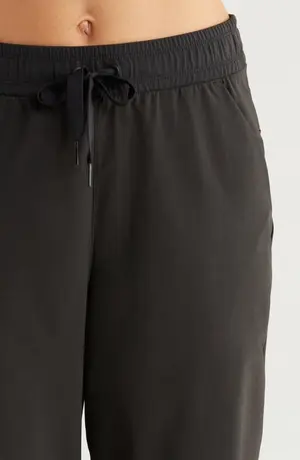 FREE FLY Breeze Drift Drawstring Crop Pants - Black