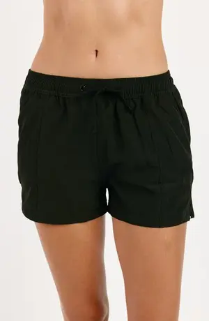 CALYPSA Calypsa Board Shorts With UPF 50+ Sun Protection Black