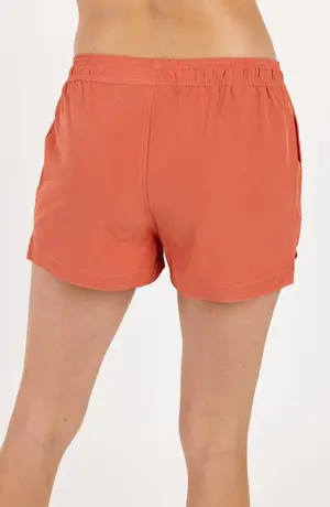 CALYPSA Board Shorts With Upf 50+ Sun Protection - Rust