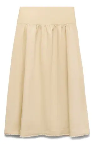 Mango Fiona Fray Hem Skirt