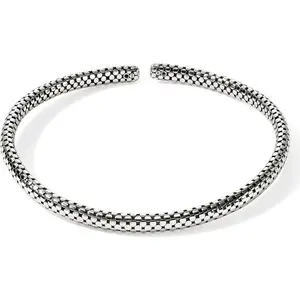 John Hardy Dot Coil Choker Necklace - Silver