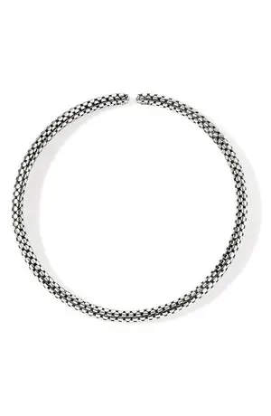 John Hardy Dot Coil Choker Necklace - Silver