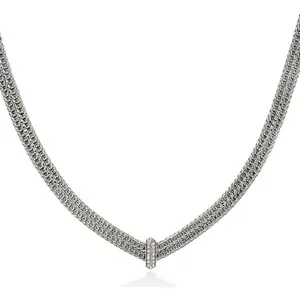 John Hardy Icon Link Pavé Diamond Necklace - Silver