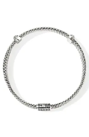 John Hardy Icon Link Diamond Station Bracelet