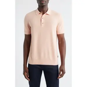BOSS Iannotti Cotton Blend Polo - Light/pastel Pink