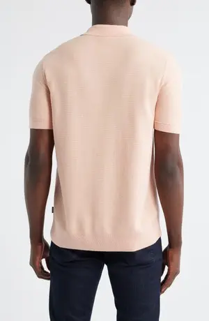 BOSS Iannotti Cotton Blend Polo - Light/pastel Pink
