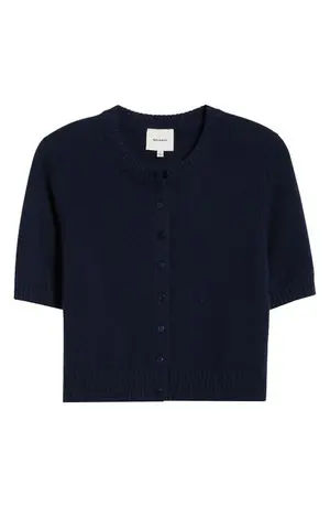 REFORMATION Cashmere And Wool Blend Cropped Cardigan