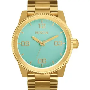 Nixon Corporal Bracelet Watch - Gold/turquoise/gold