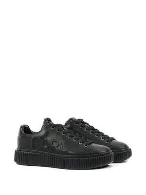 Karl Lagerfeld Embossed Logo Platform Sneakers
