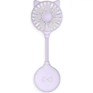 ZADRO Cat Ear Beauty Fan With Suction Cup Mount - Lavender