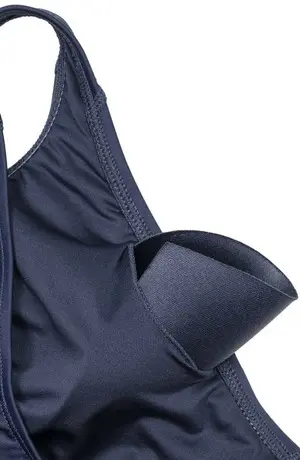 CALYPSA Maya Tankini Swim Top With Removable Cups - Blue Drift
