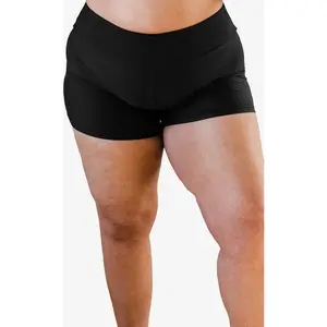 CALYPSA High-waisted Swim Shorts - Black