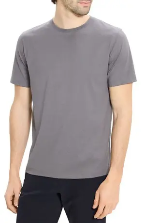 Theory Precise Cotton T-shirt - Carbon - Bax
