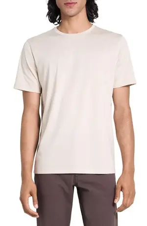 Theory Precise Cotton T-shirt Silver Stone