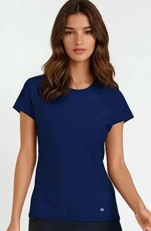 CALYPSA Loose Fit Adele Swim Top Navy