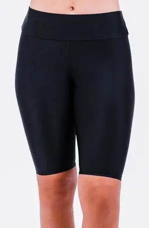CALYPSA Long Bike Swim Shorts - Black