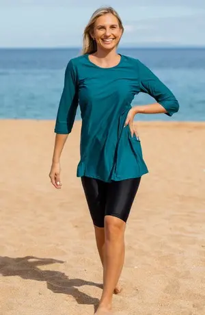CALYPSA Long Bike Swim Shorts - Black