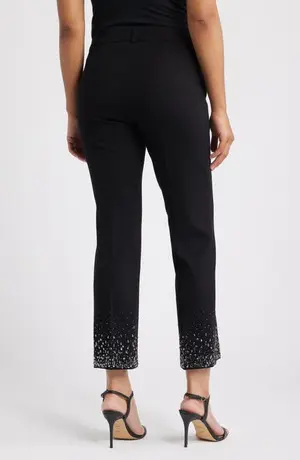 Anne Klein Crop Flare Trousers - Anne Black