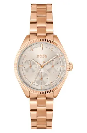 BOSS Sage Sport Bracelet Watch - Gray/rose Gold