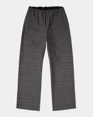 DIESEL® P-Tilson Wool Prince Of Wales Pull-On Pants - Deep/black