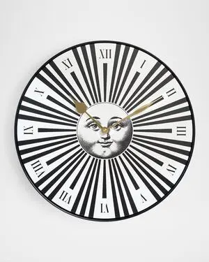 FORNASETTI Sole Raggiante Wall Clock - Blackwhite