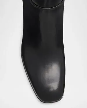 Saint Laurent Sulpice Smooth Leather Booties