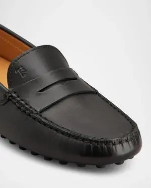 TOD & APOS;S Gommino Leather Penny Driving Shoes - Black