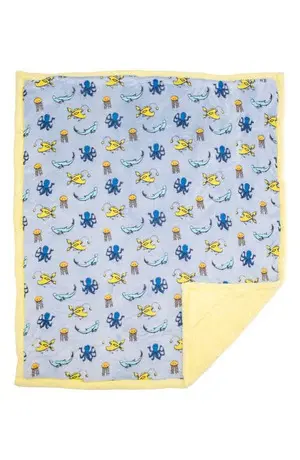 MIMISH Glow In The Dark Print Reversible Fleece Baby Blanket