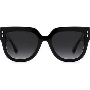 Isabel Marant 53mm Square Sunglasses - Black/dark Grey Sf