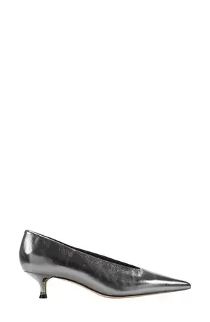 Marc Fisher Cecile Pointed Toe Pump - Metallic Silver