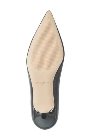 Marc Fisher Cecile Pointed Toe Pump - Metallic Silver