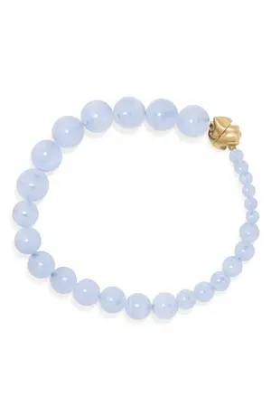 Completedworks Tidelands Lace Agate Bracelet - 18ct Gold Plated