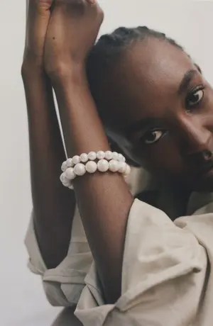 Completedworks Freshwater Pearl Double Bracelet