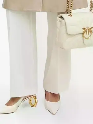BOSS Belt-waist Trousers - White