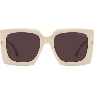 Carrera Eyewear 55mm Rectangular Sunglasses - Beige/mauve