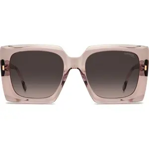 Carrera Eyewear 55mm Rectangular Sunglasses - Natural/brown