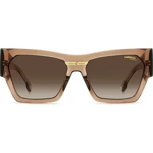 Carrera Eyewear Victory 57mm Gradient Rectangular Sunglasses - Brown/brown Sf