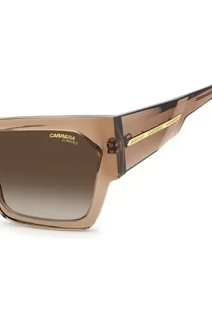 Carrera Eyewear Victory 57mm Gradient Rectangular Sunglasses - Brown/brown Sf