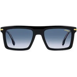 Carrera Eyewear 54mm Rectangular Flat-top Sunglasses - Black Red/dark Blue