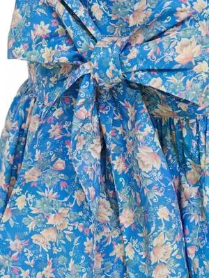 CUSTOMMADE Floral-print Ruffled Skirt