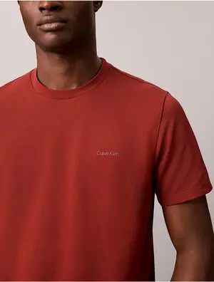 Calvin Klein Tech Pique T-shirt - Fired Brick
