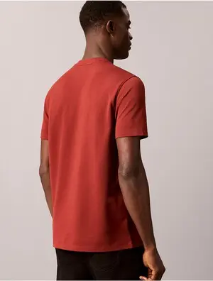 Calvin Klein Tech Pique T-shirt - Fired Brick