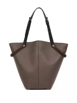 MAISON MARGIELA Medium Leather Dual-strap Tote Bag - Brown